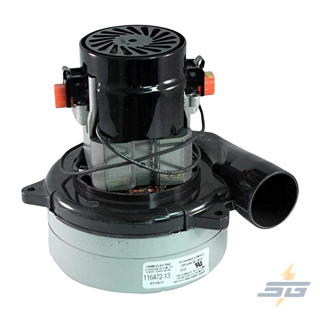 7.2 Inch Discharge Motor Ametek 117500-12 Lamb Vacuum Motor - 3-Stage ...