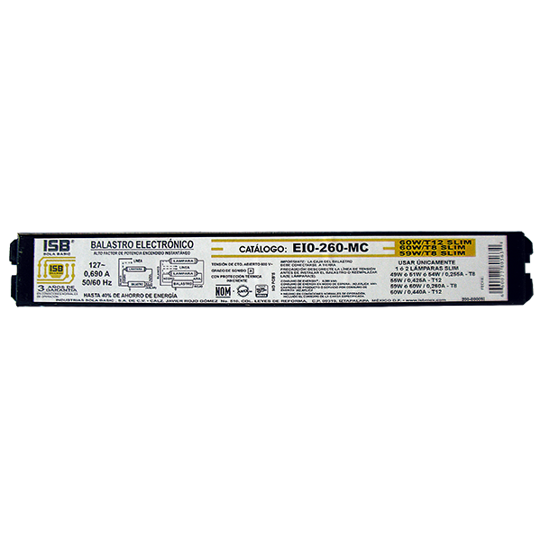 Balastro ISB EI0-230/232-SC