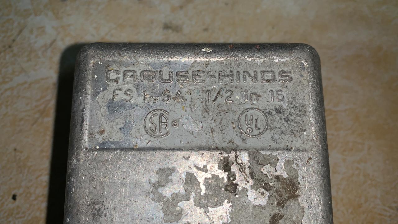 Caja FS Crouse Hinds FS1-SA